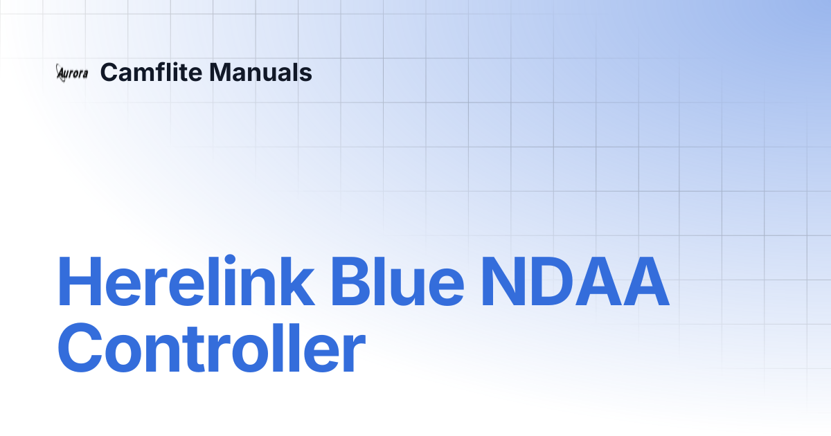 Herelink Blue NDAA Controller | Camflite Manuals